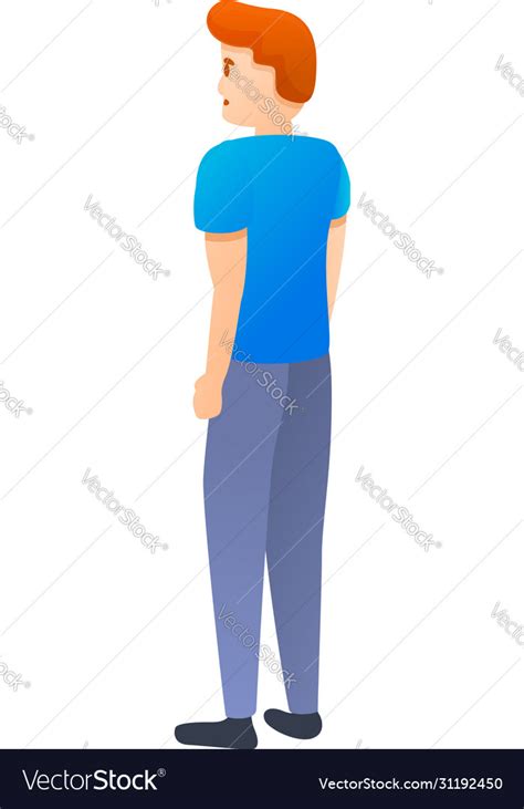 Man Standing Sideways Facing Right