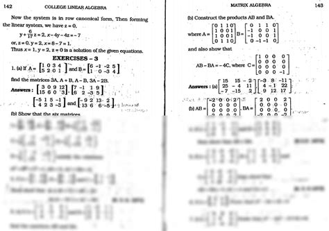 Solution Mat 121 Linear Algebra Theory Of Matrices Hand Written Note