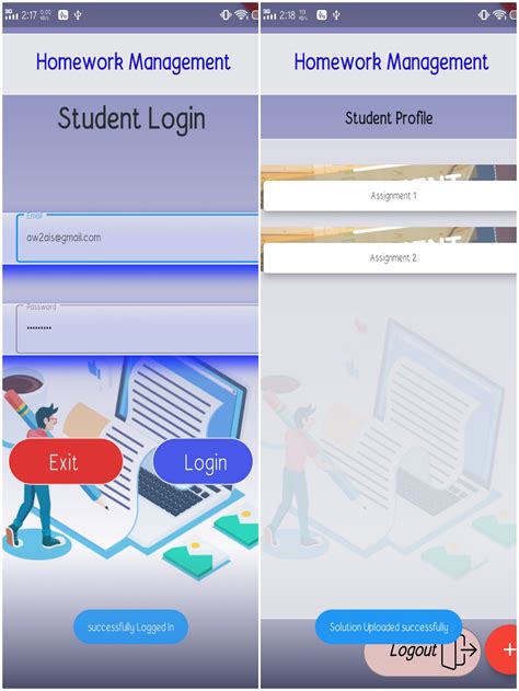 Github I Am Zain Homework Management Homework Management App Ui Designed With Adobe Xd