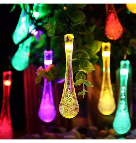 태양광 Led 20구 물방울 가랜드 전구 5m 캠핑줄조명 티몬