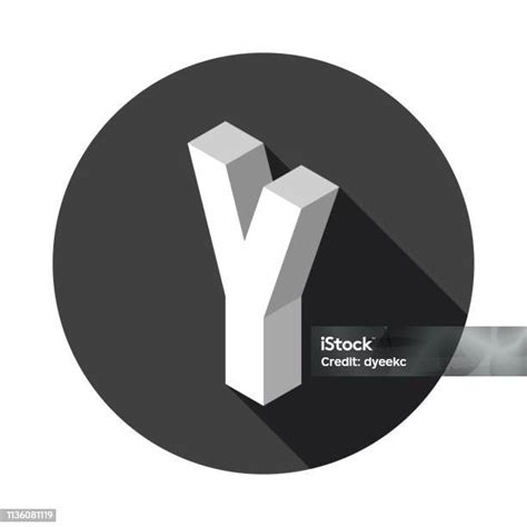 3d 문자 Y 로고 아이콘 디자인 서식 파일 요소 0명에 대한 스톡 벡터 아트 및 기타 이미지 0명 3차원 형태 개념 Istock