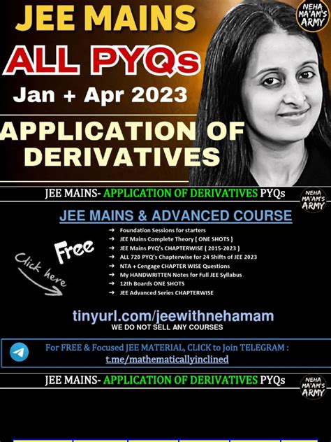 Application Of Derivatives Jee Main 2024 Pdf Function Mathematics Analysis