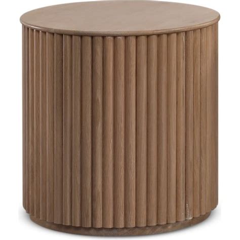 Table Dappoint Cylindre Ø40 Cm Chaux Table Basse En Bois Trendrumfr