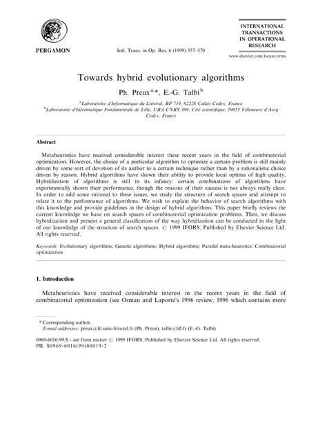 pdf combining metaheuristics with mathematical programming