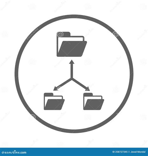 application structure folder folder structure icon gray vector