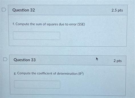 Solved C Compute The Least Squares Estimate Of The Slope