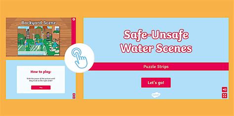 Safe Unsafe Water Scenes Interactive Puzzle Teacher Made