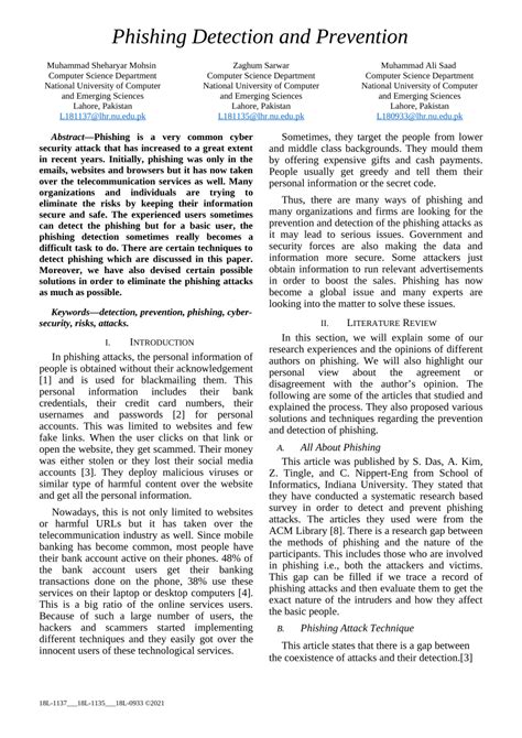 PDF Phishing Detection And Prevention