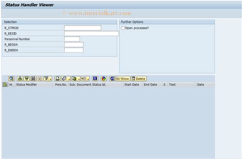 PC00 M12 HDL SAP Tcode Document Status Manager Transaction Code