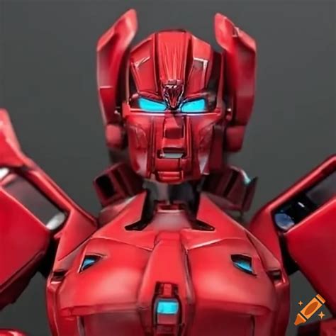 Transformers red female autobot fembot in car form