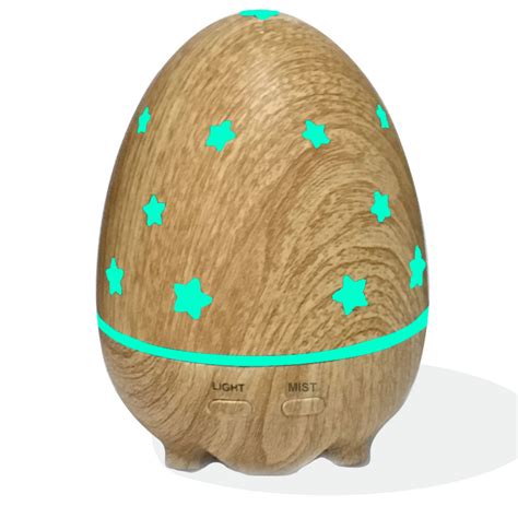 Fashion Ultrasonic Aroma Diffuser Of Egg Shape And Wood Grain