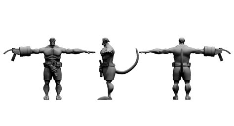 Hellboy 3d Cartoon Model