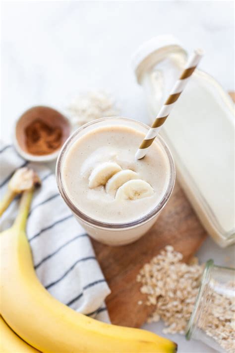 Easy Oat Milk Smoothie Creamy Dairy Free Gluten Free So Simple