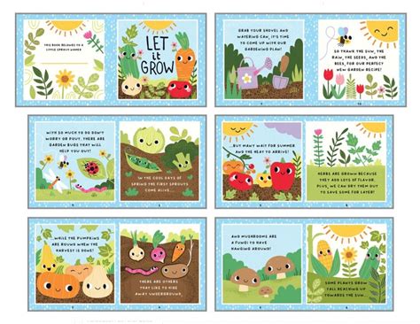 Let It Grow Book Panel Please See Description Etsy