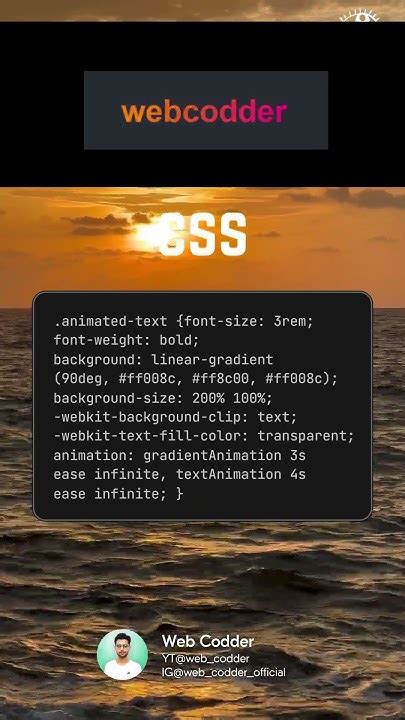 Create Eye Catching Text Animation With Html And Css Fade In And Fade Out Effects Video Shorts