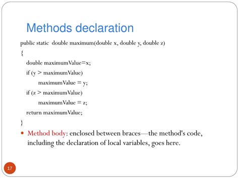 Ppt Java Methods Overview Introduction Static Methods Vs Non