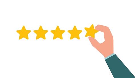 평가 개념 Businessman은 회사의 순위를 높이기 위해 별 5개를 보유하고 있습니다 벡터 일러스트 레이 션 평면 디자인 스타일 감정에 대한 스톡 벡터 아트 및 기타