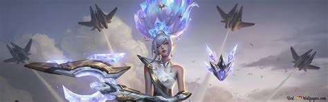 Cyber Halo Janna Prestige Edition League Of Legends 8k Wallpaper