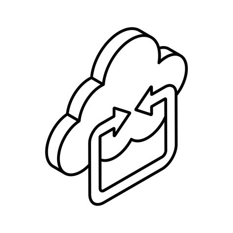 Grab This Beautiful Icon Of Cloud Syncing Cloud Update Vector Design 40156083 Vector Art At