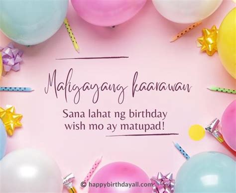50 Best Ways To Greet Happy Birthday In Tagalog Filipino