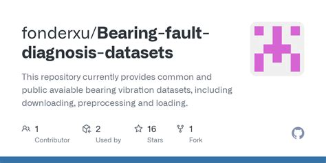 Github Fonderxubearing Fault Diagnosis Datasets This Repository Currently Provides Common