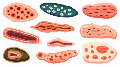 Human Organism Cell In Skin System Epidermis Layer Premium Ai