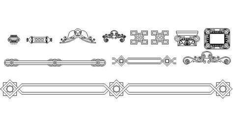 2d Patterns In Autocad Drawing Dwg File Cad File