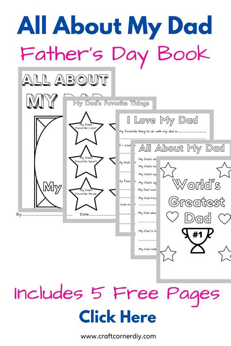 All About My Dad Free Printable