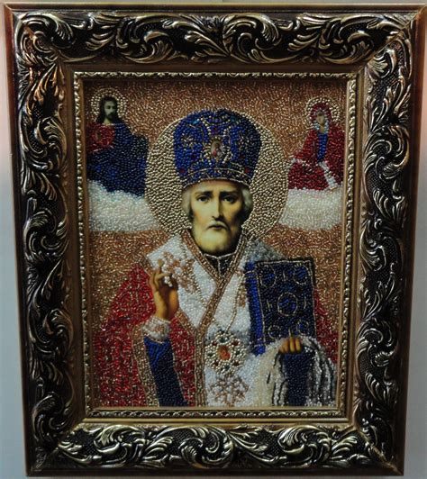 ІКОНИ З БІСЕРУ Ікона Святий Миколай