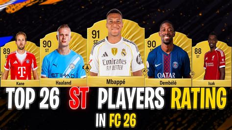 Fc 26 Top 26 St Players Rating In Fc 26 Ea Fc 26🔥ft Mbappe
