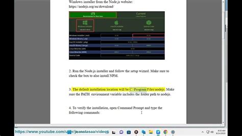 Install Npm On Windows Youtube