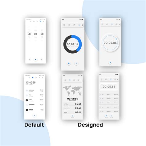 Clock App Ui Design Behance