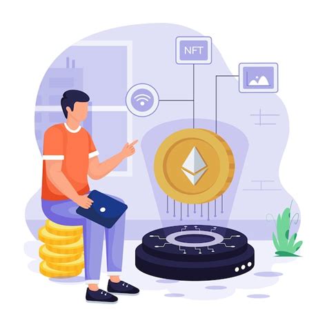 Premium Vector Nft Technology Flat Illustrations