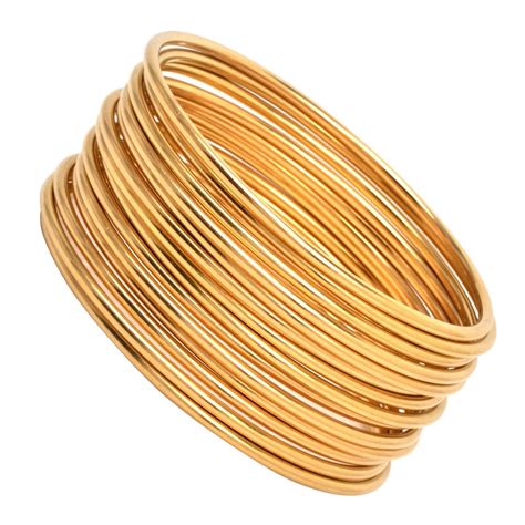 Gold Stackable Bangle Bracelets At Catharine Blanco Blog