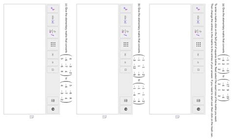 Solved A Give The Elementary Matrix That Converts