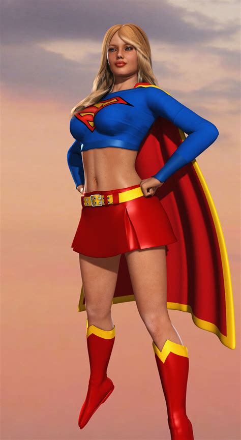 Super Girl Intro Pinup By Furbs3d On Deviantart