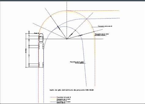 Truck Turning Radius In Autocad Download Cad Free 2906 Kb Bibliocad