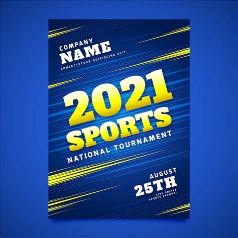 Premium Vector Sporting Event Poster