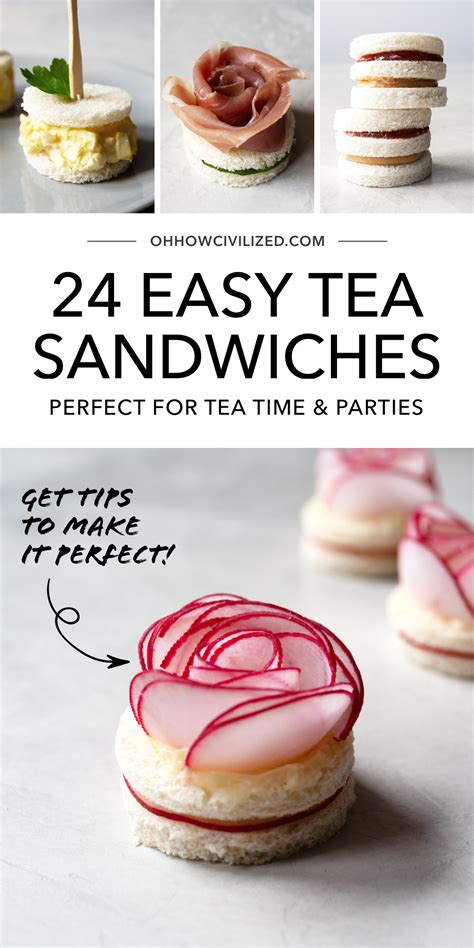 Delicious Tea Sandwich Recipes For Tea Time And Parties