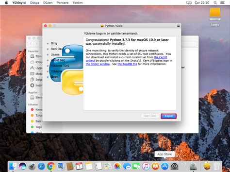 Python Kurulum OSx Mustafa Sabri OĞUZ
