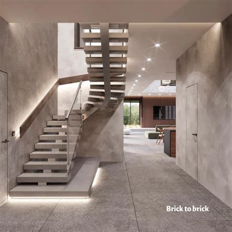 Лестничный марш в частном доме Дом Дизайн лестницы Дизайн