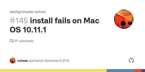 Install Fails On Mac OS Issue Stackgl Shader School GitHub