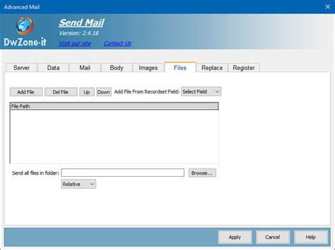 DwZone Dreamweaver Extensions Advanced Mail For ASP Pages