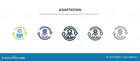Adaptation Icon In Different Style Vector Illustration Two Colored And Black Adaptation Vector