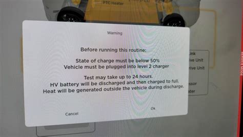 Tesla Service Mode Gains ‘health Test For High Voltage Battery