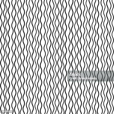 추상파 배경 블랙과 화이트의 손으로 그린 물결 모양의 라인 스트라이프 패턴의 벡터 원활한 반복 세로 구도에 대한 스톡 벡터 아트 및 기타 이미지 Istock