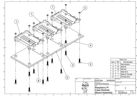 Raspberry Pi Case Modular Mount By Scott Gibb Download Free Stl Model