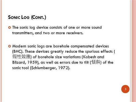 Basic Well Logging Analysis Sonic Log 1