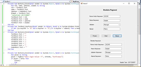 Kasus 1 Sampai 3 Tipe Data Dan Variabel Pada Visual Basic Net