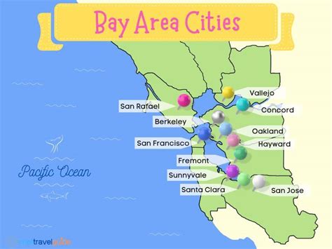 North Bay Area Map California Bay Area Map Mttvu